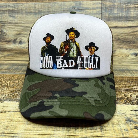 Retro | Accessories | The Good The Bad The Ugly Mens Trucker Hat Camo ...